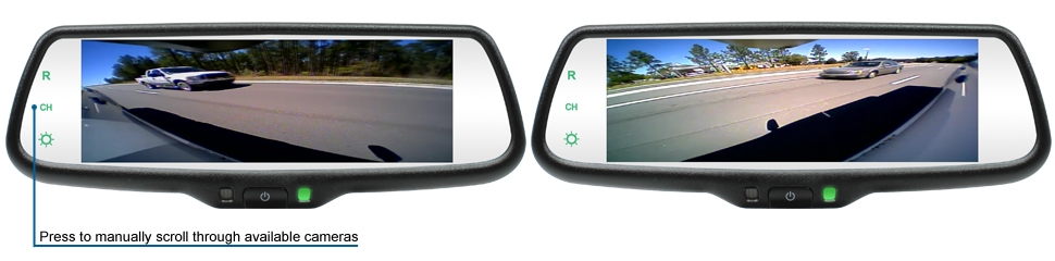 Rearview mirror with 7.3-inch LCD screen now available!