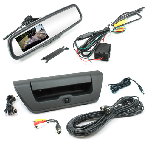 2015-2020 Ford F150 Mirror with Screen and Tailgate Backup Camera